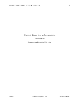 IHP 610 3-2 Project Two Preparation - Nikkia A Bates Southern New ...