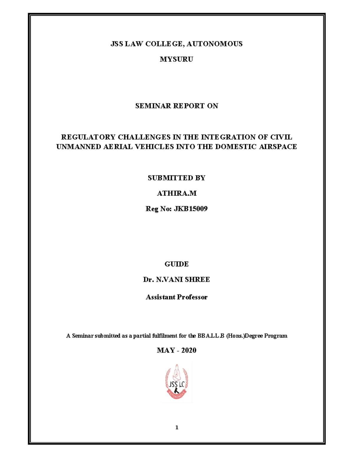 Practical material of a Dissetation Or Research paper. - JSS LAW ...