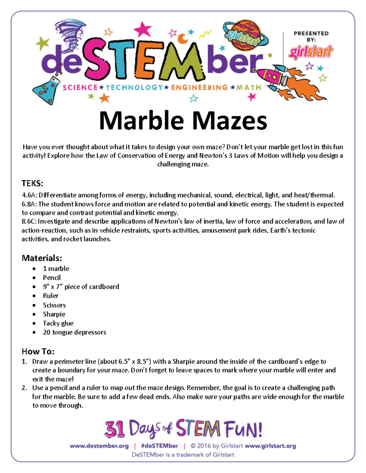 24 - How to make a marble maze - Marble Mazes Have you ever thought ...
