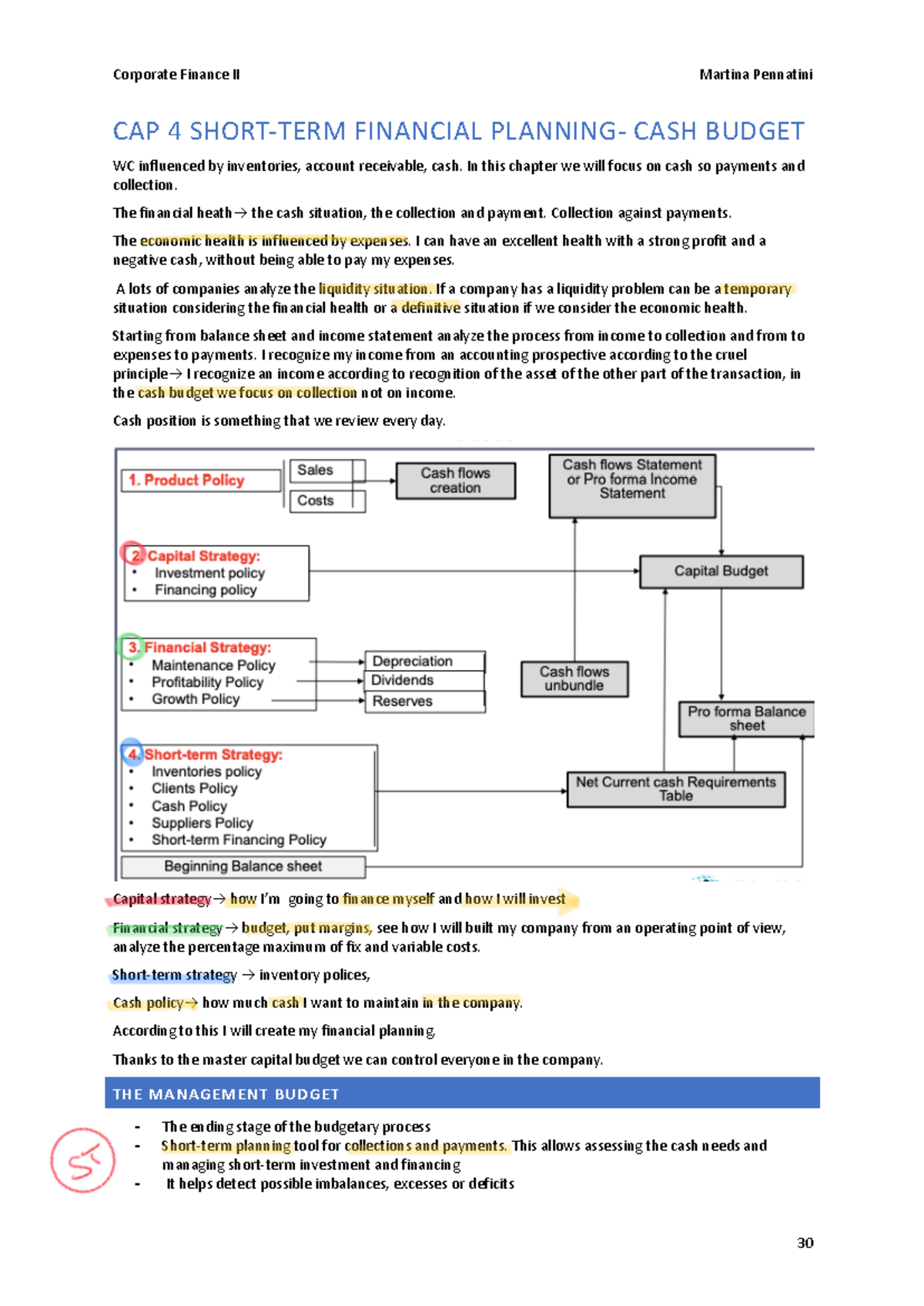 Corporate Finance II - All the coursed of the first semester - CAP 4 SHORT-TERM FINANCIAL ...