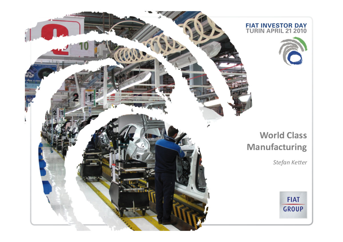 2 1 World Class Manufacturing - Stefan Ke)er World Class Manufacturing ...