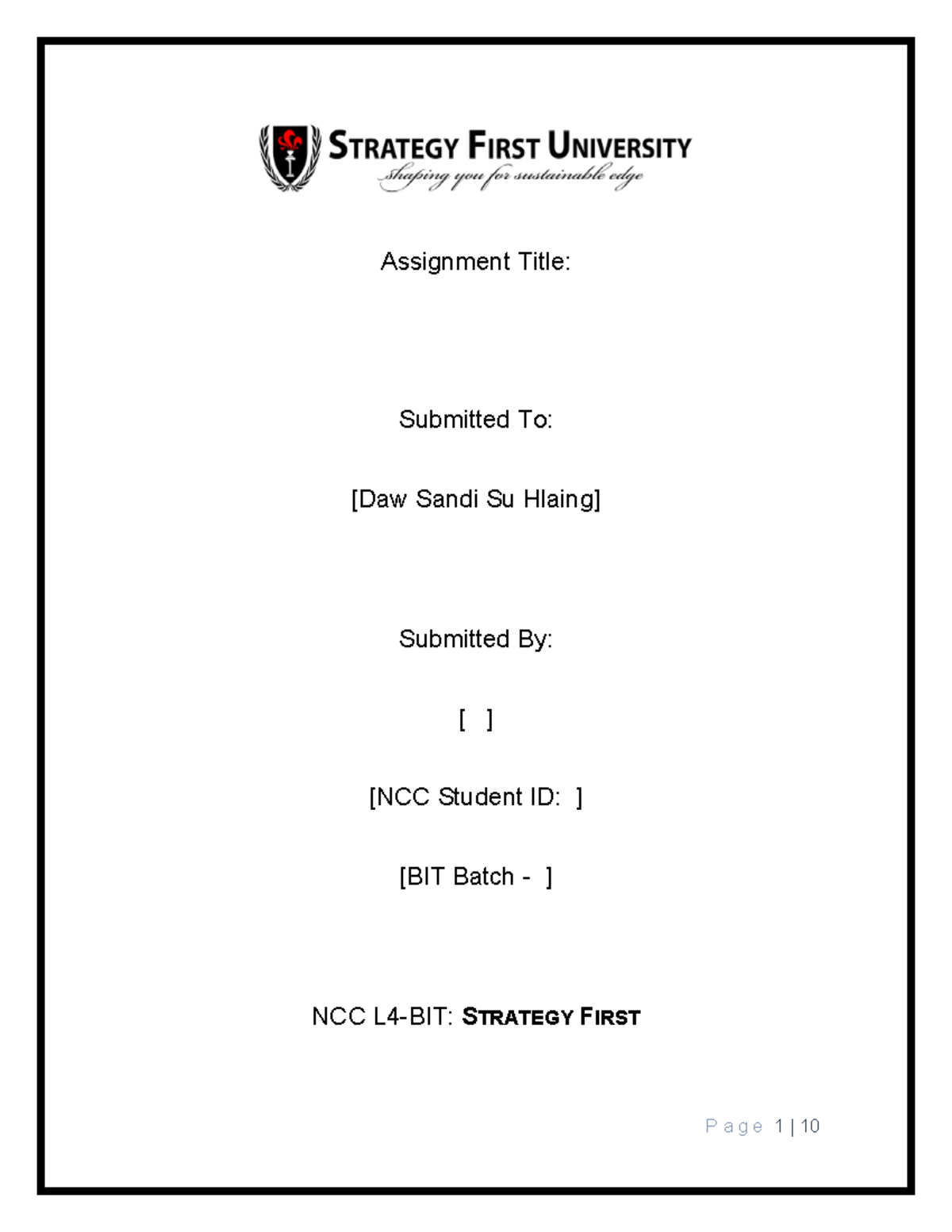 DBAS Assignment Document - Information Technology - Assignment Title ...