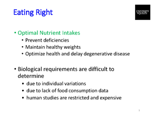 FOOD 2150 - lec notes - FOOD 2150 Take-aways from article Food as we ...