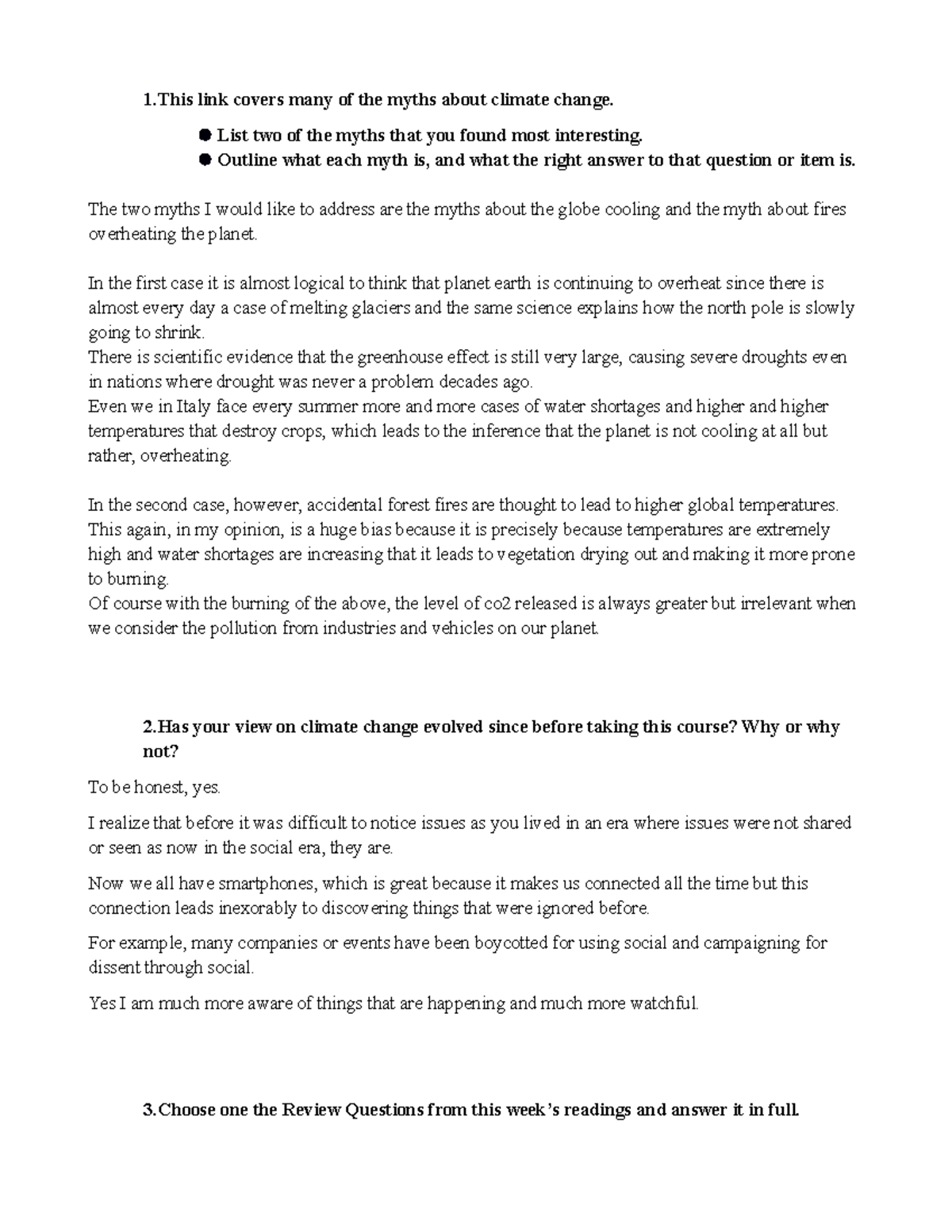 Learning Journal Unit 6 - 1 link covers many of the myths about climate ...