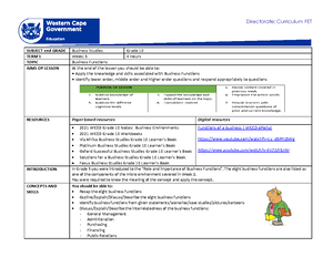 Business Studis Grade 11 Notes TERM 3 Chapter 19 POST Covid (2 ...