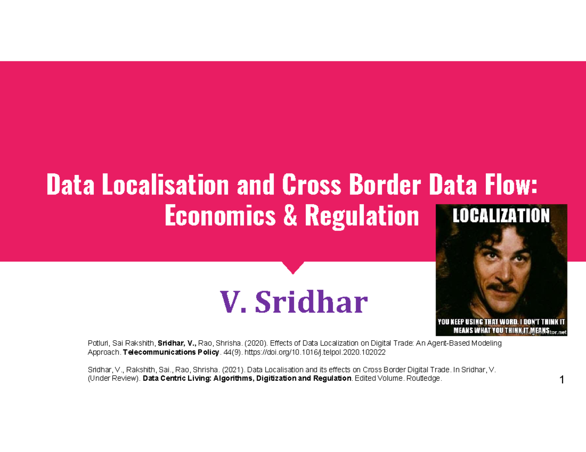 Data Localization Regulation - Data Localisation and Cross Border Data ...