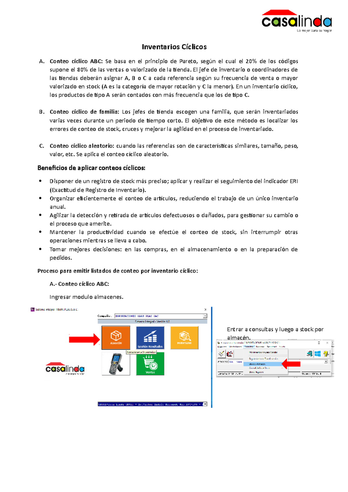 Inventarios Cíclicos - hhnn - Inventarios Cíclicos A. Conteo cíclico ...