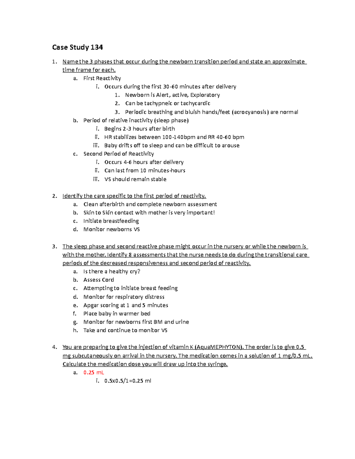 Case-Study-134 - Health alt case study - Case Study 134 Name the 3 ...