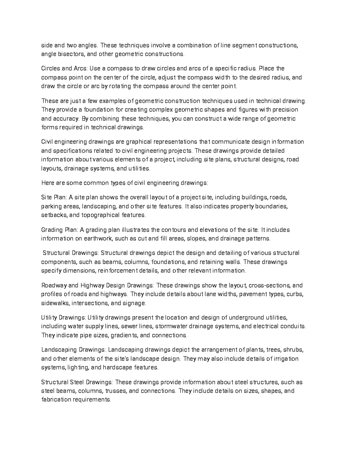 Technical drawing-15 - Notes - side and two angles. These techniques ...