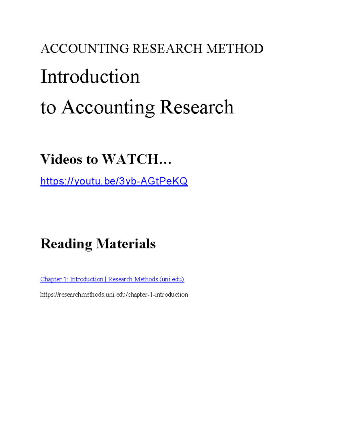 Accounting Research Methods Rubaya VC 09172023 1pdf - ACCOUNTING ...