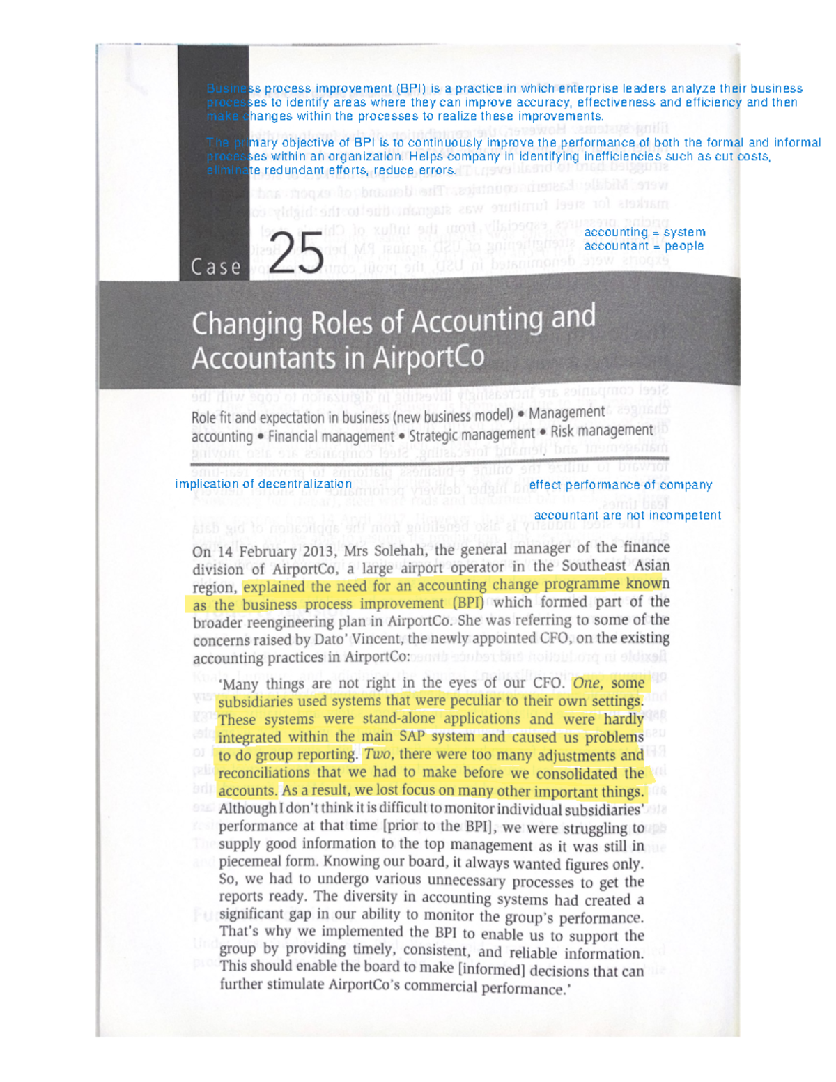 MAF671 CASE Study 2 - Integrated Case Study - Studocu