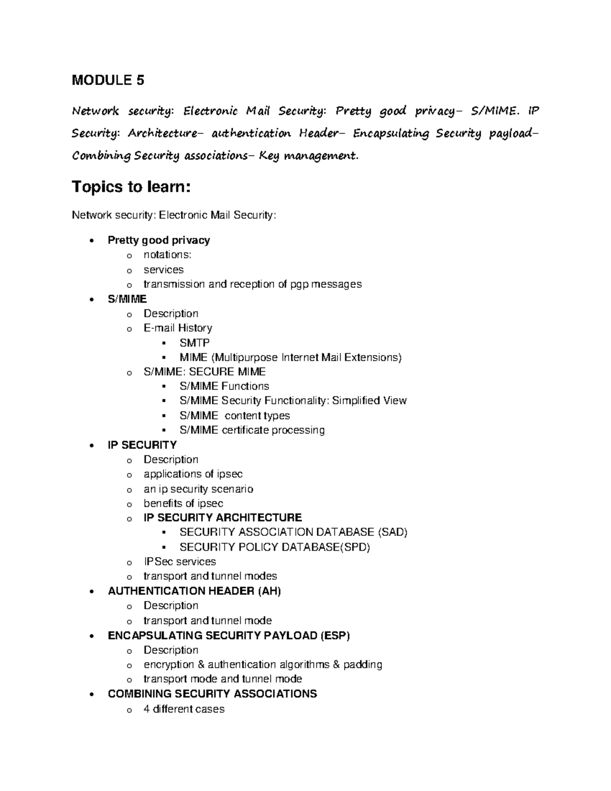Cryptography and Network Security Module 5 - MODULE 5 Network security ...