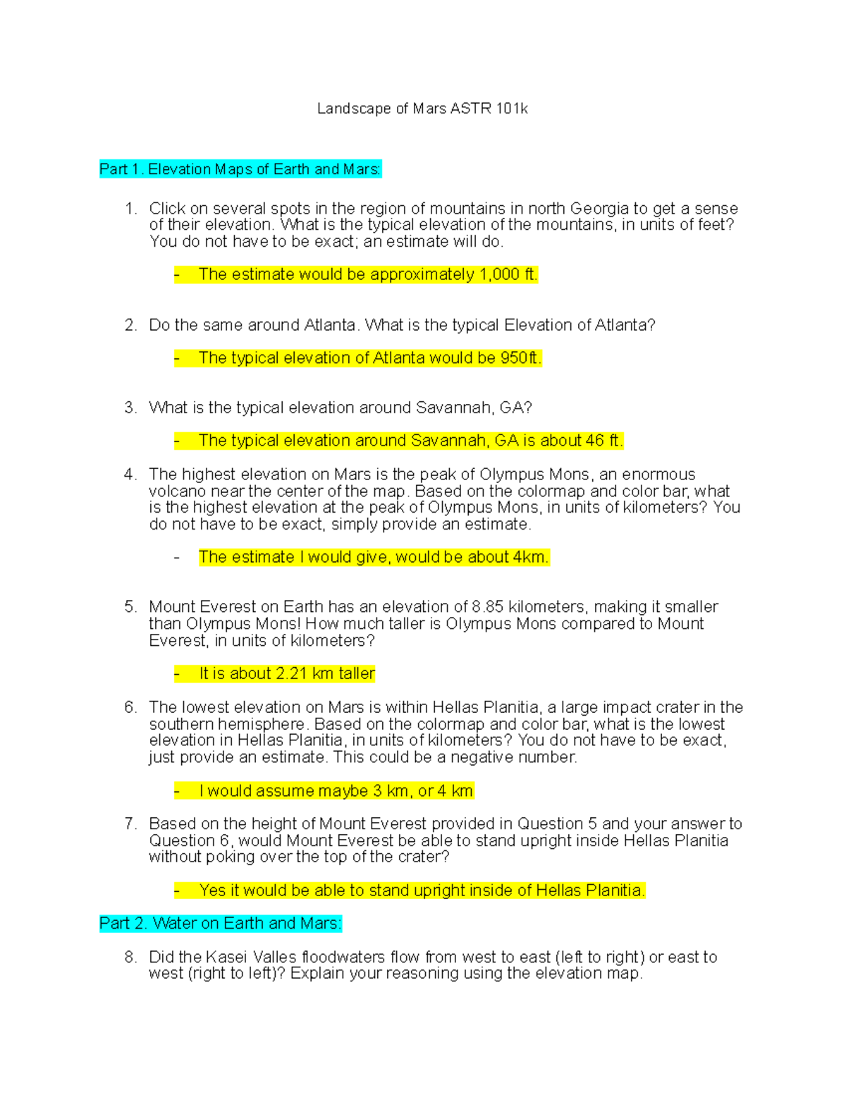Ortega-Carrillo - Mars LAb - Landscape of Mars ASTR 101k Part 1 ...