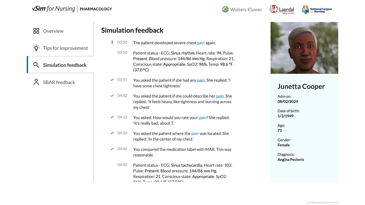 Debriefing 3-VSIM Junetta Cooper - Overview Tips for improvement Simulation feedback SBAR ...