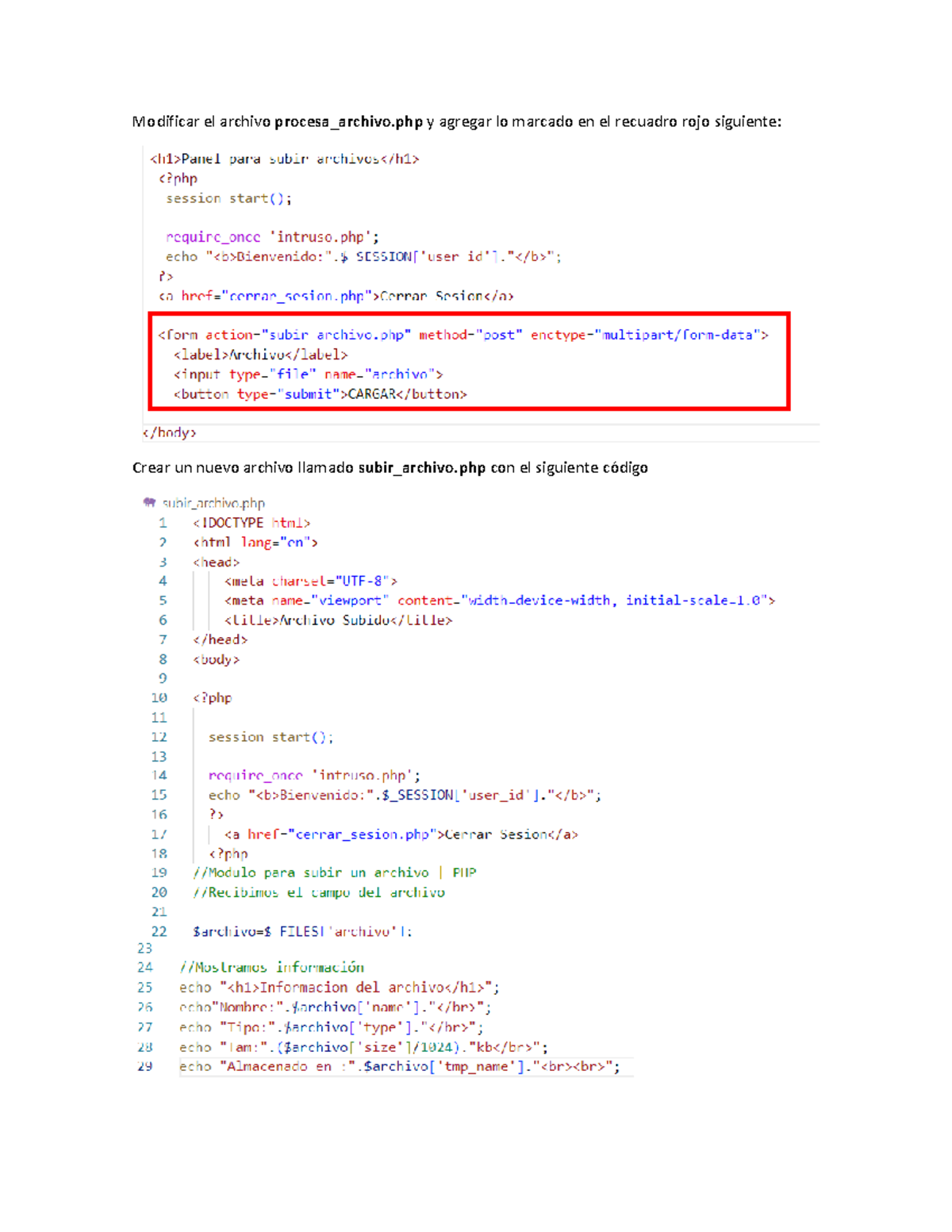 Practica subir archivos PHP final - desarrollo de aplicaciones que se ejecutan en el cliente ...