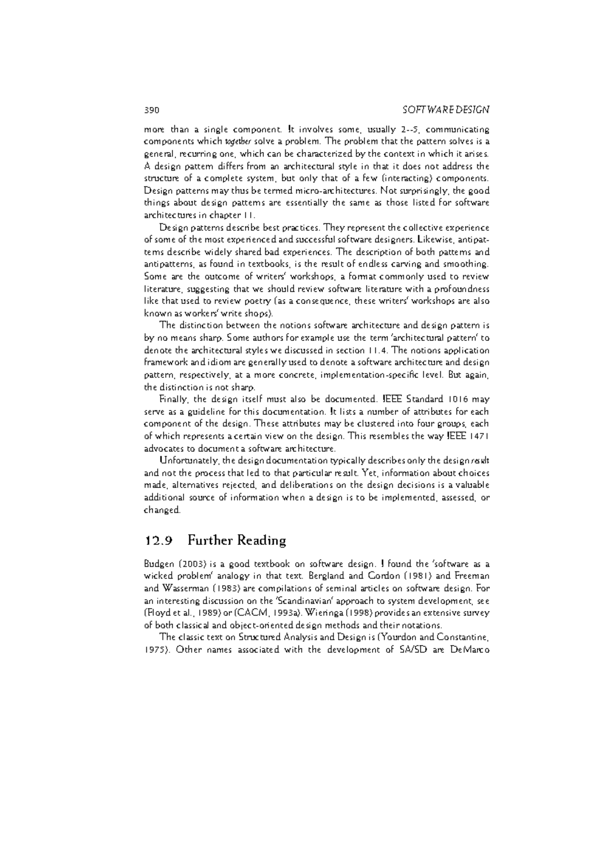 Software Engineering Lecture Notes 98 390 Software Design More Than A Single Component It