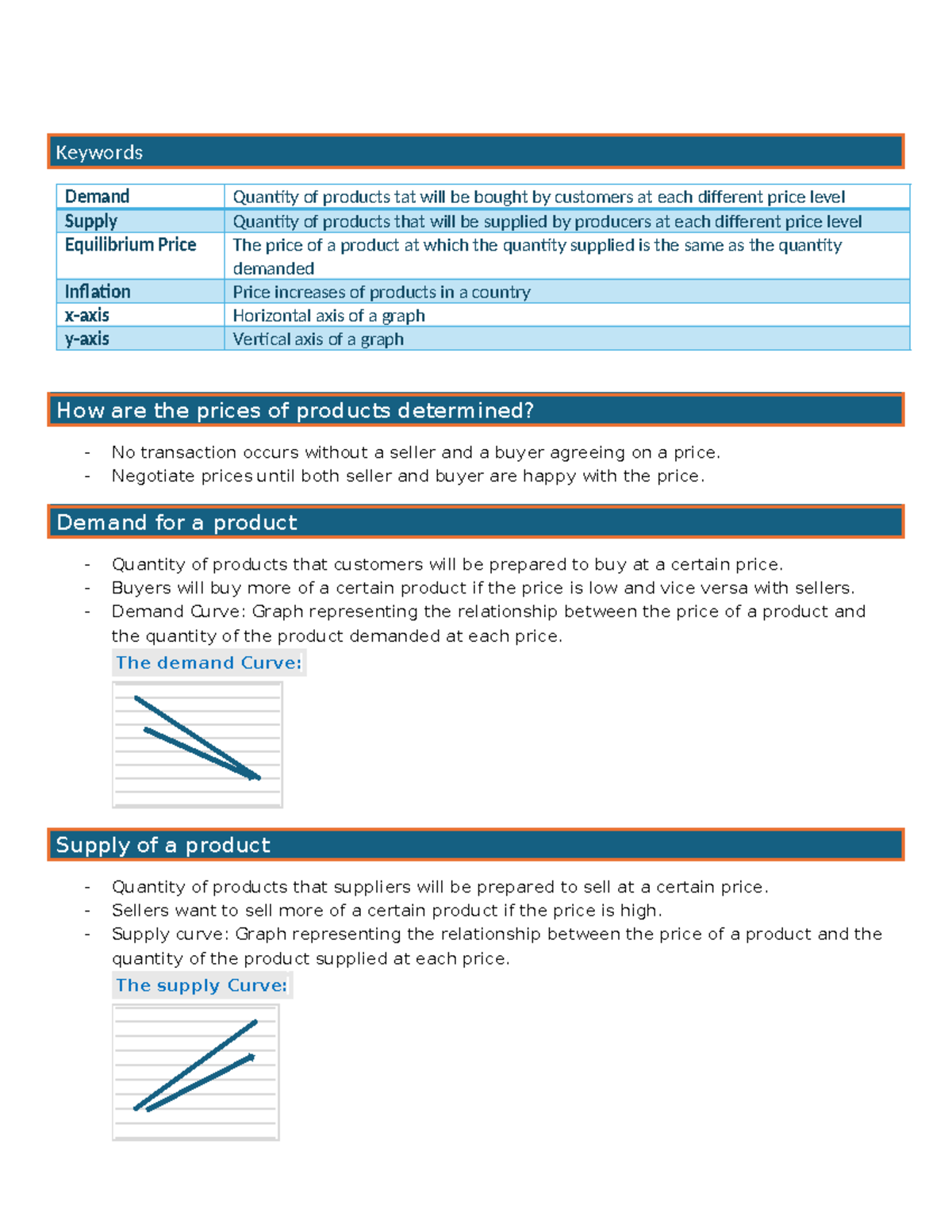 Price Theory - PRICE THEORY Keywords Demand Quantity of products tat ...