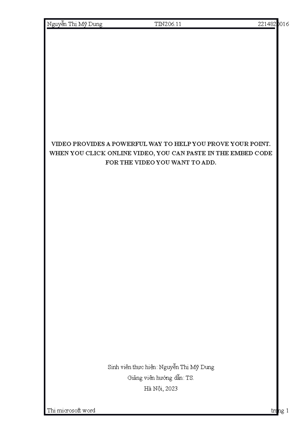 Muc luc - tin - VIDEO PROVIDES A POWERFUL WAY TO HELP YOU PROVE YOUR ...
