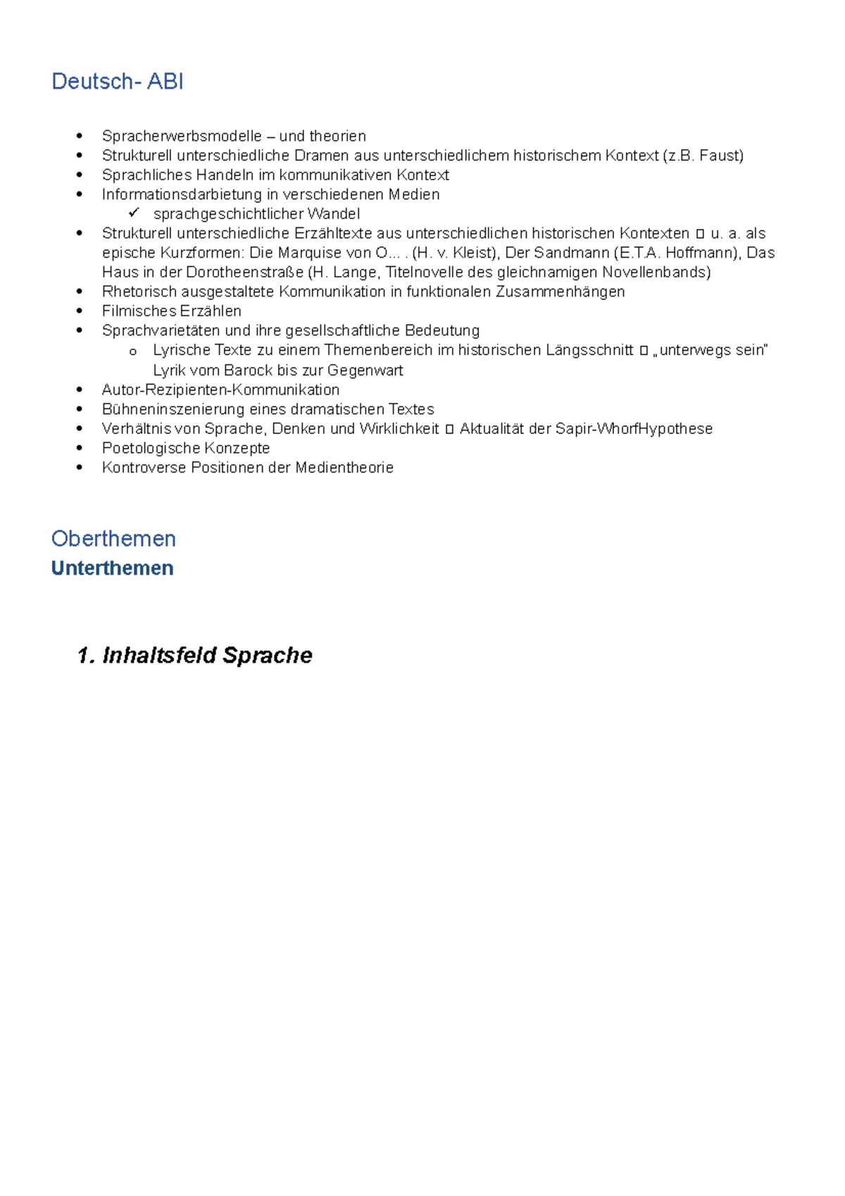 ABI Deutsch - Deutsch- ABI Spracherwerbsmodelle – und theorien ...