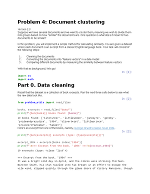 Sample solutions Solution Notebook 9 CSE 6040 - Sample solutions Solution: Notebook 9 CSE6040x ...
