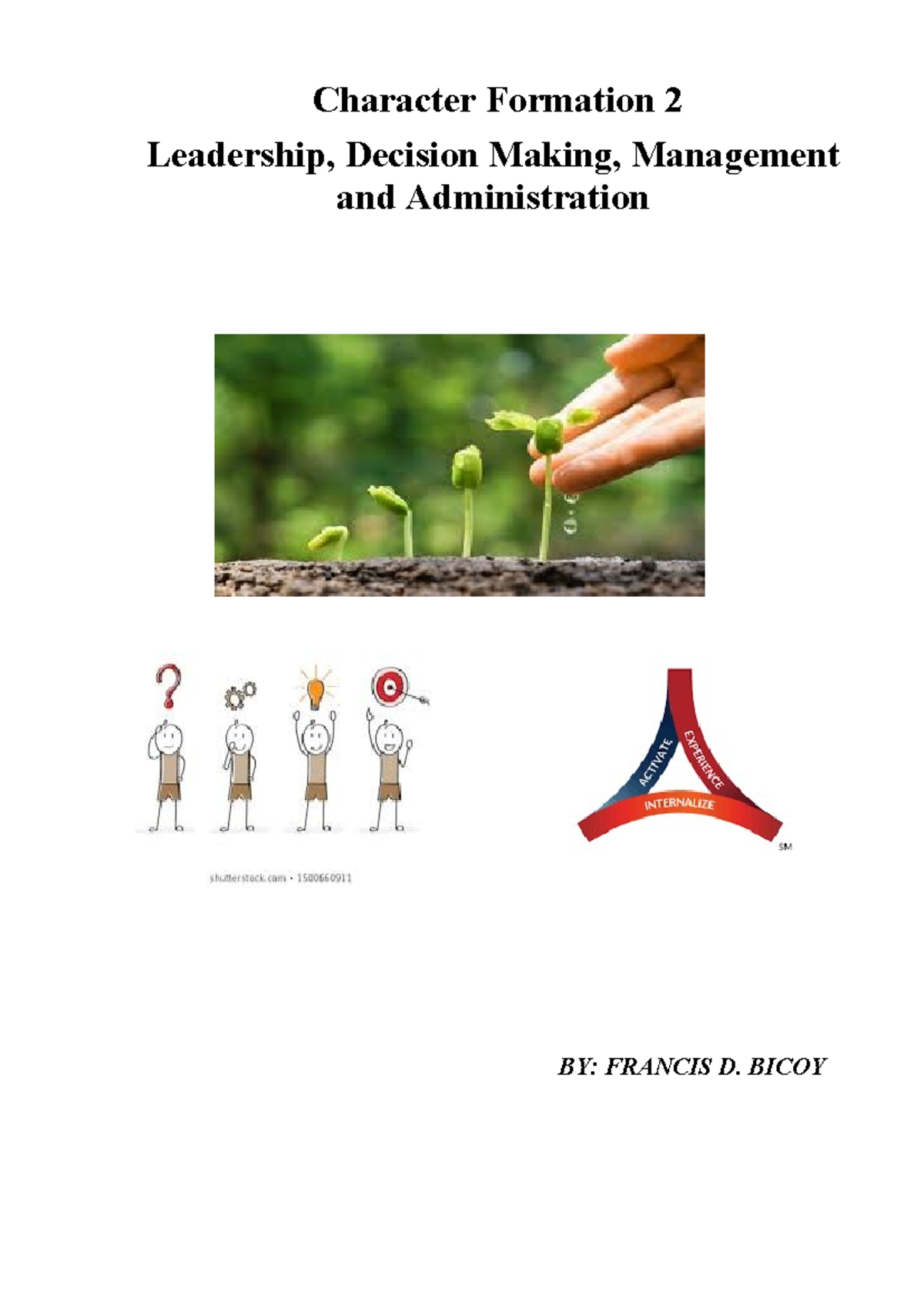 Character Formation 2 Module - Character Formation 2 Leadership ...