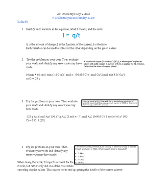 9.9 Cell Potential Under Nonstandard Conditions - AP Chemistry Daily ...