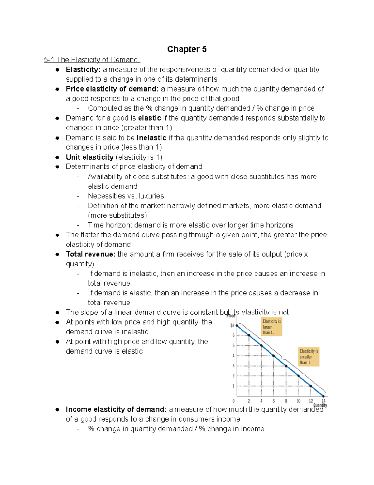 Microeconomics CH 5 - With Professor David Black at the University of ...