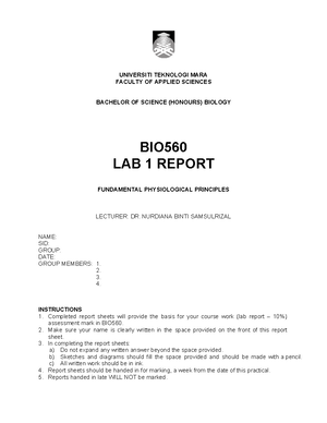 BIO461 LAB Manual 2022 - BIO461 MICROBIOLOGY MICROBIOLOGY PRACTICAL BOOKLET BIO 461 BSc(Hons ...