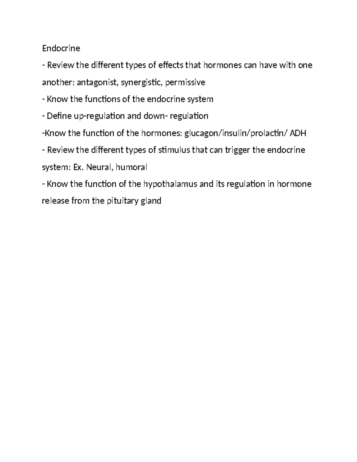 Ap2 final Endocrine - study guide - BIOL 2260 - Endocrine Review the ...