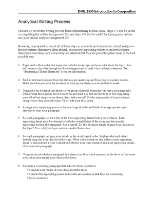 Strategies for Analyzing Non-Fiction - What is the main argument? What ...