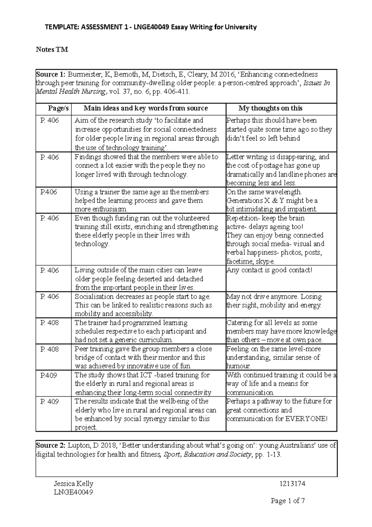 Kelly Jessica 121231741 Annotated Bibliography (Due Monday 12 Aug^J 9am ...