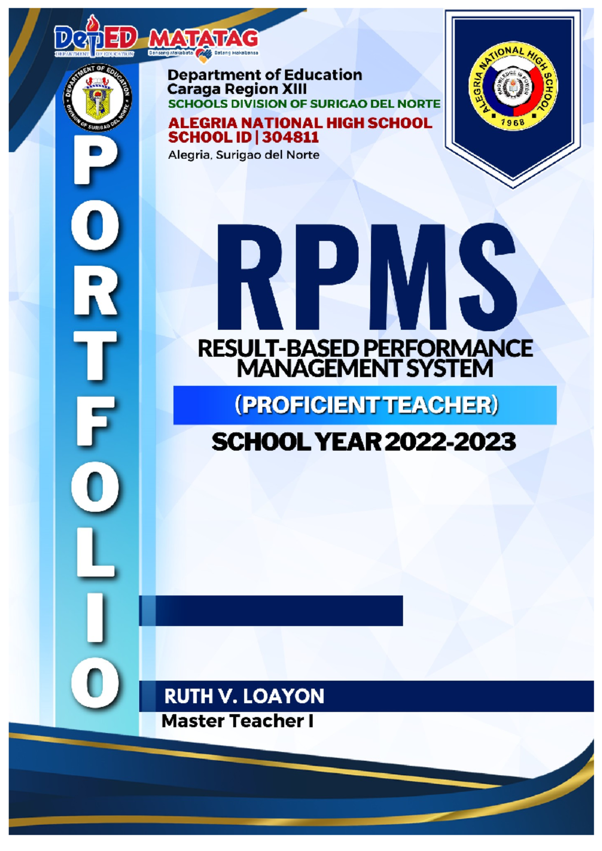 RPMS Cover - with separator - EDUC 5060 - Studocu