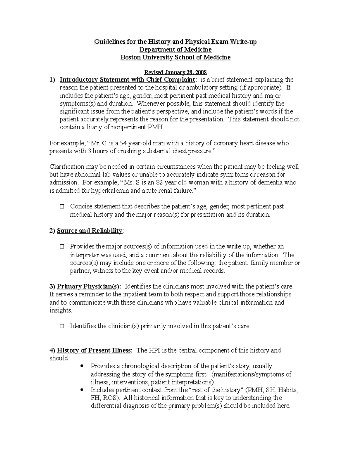 History and Physical Exam Guidelines 2 Guidelines For The History And history-and-physical-exam-guidelines-2-guidelines-for-the-history-and