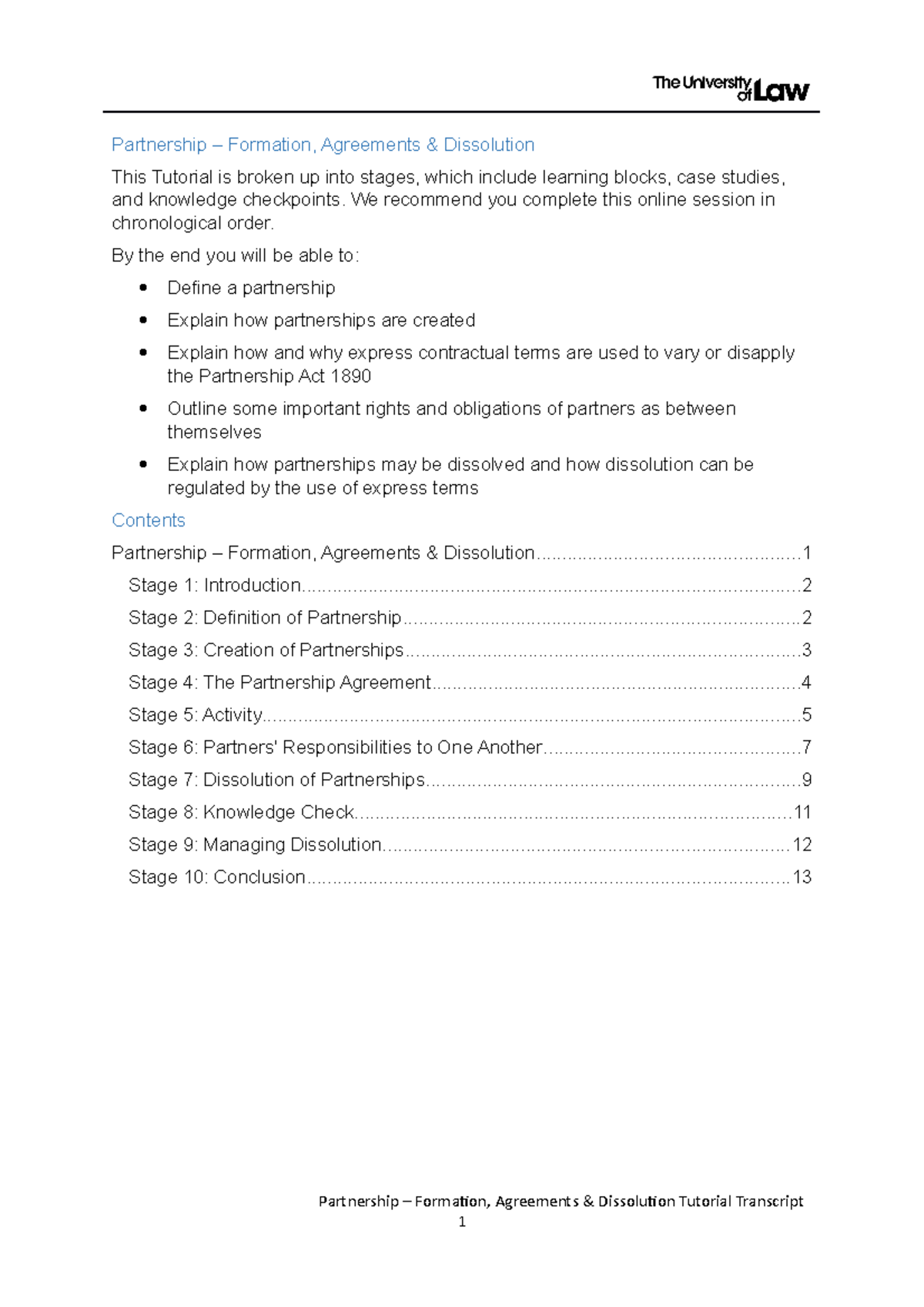 Bus partnership tutorial - Partnership – Formation, Agreements ...