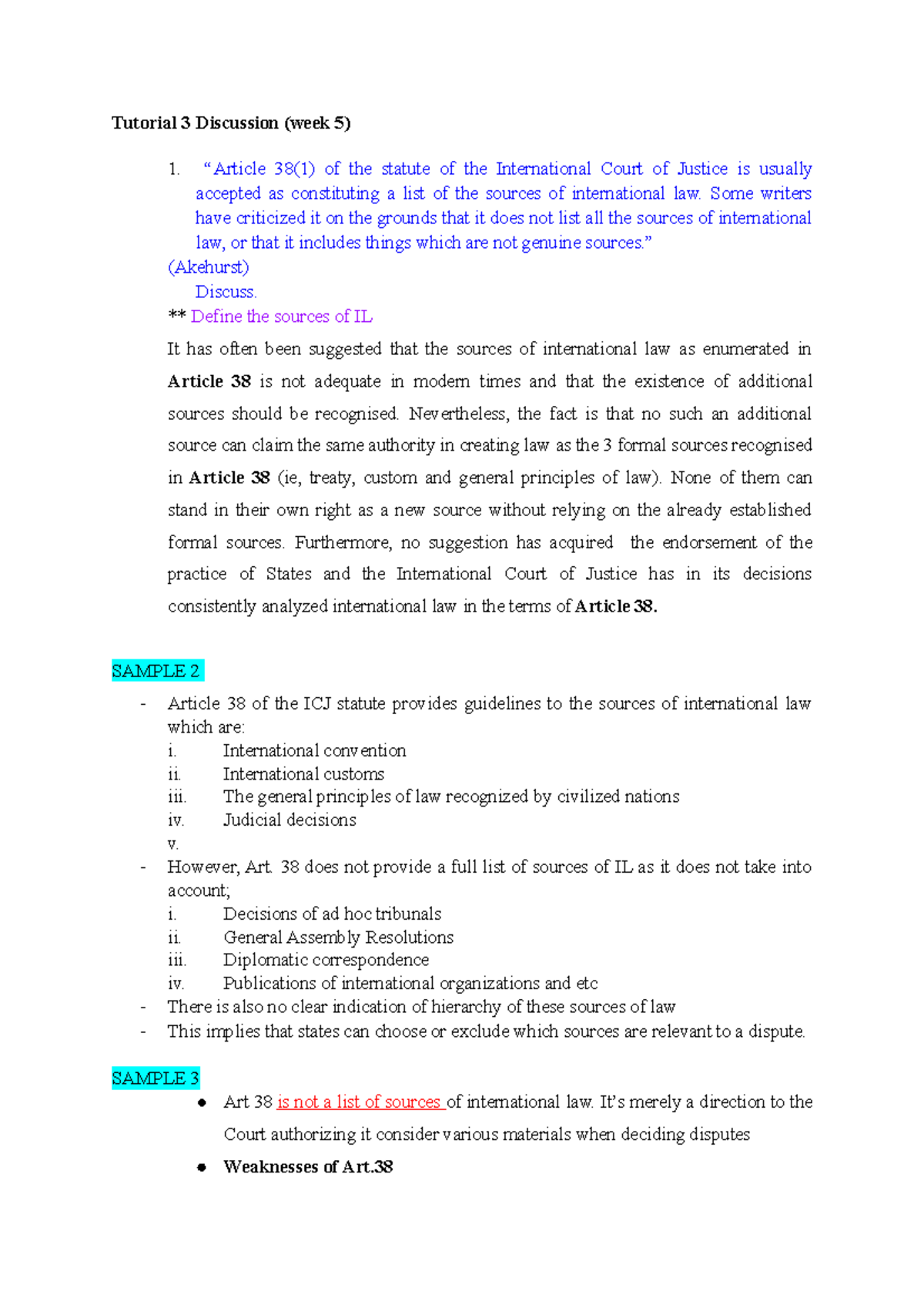 WEEK 5 - Tutorial Discussion - Tutorial 3 Discussion (week 5) “Article ...