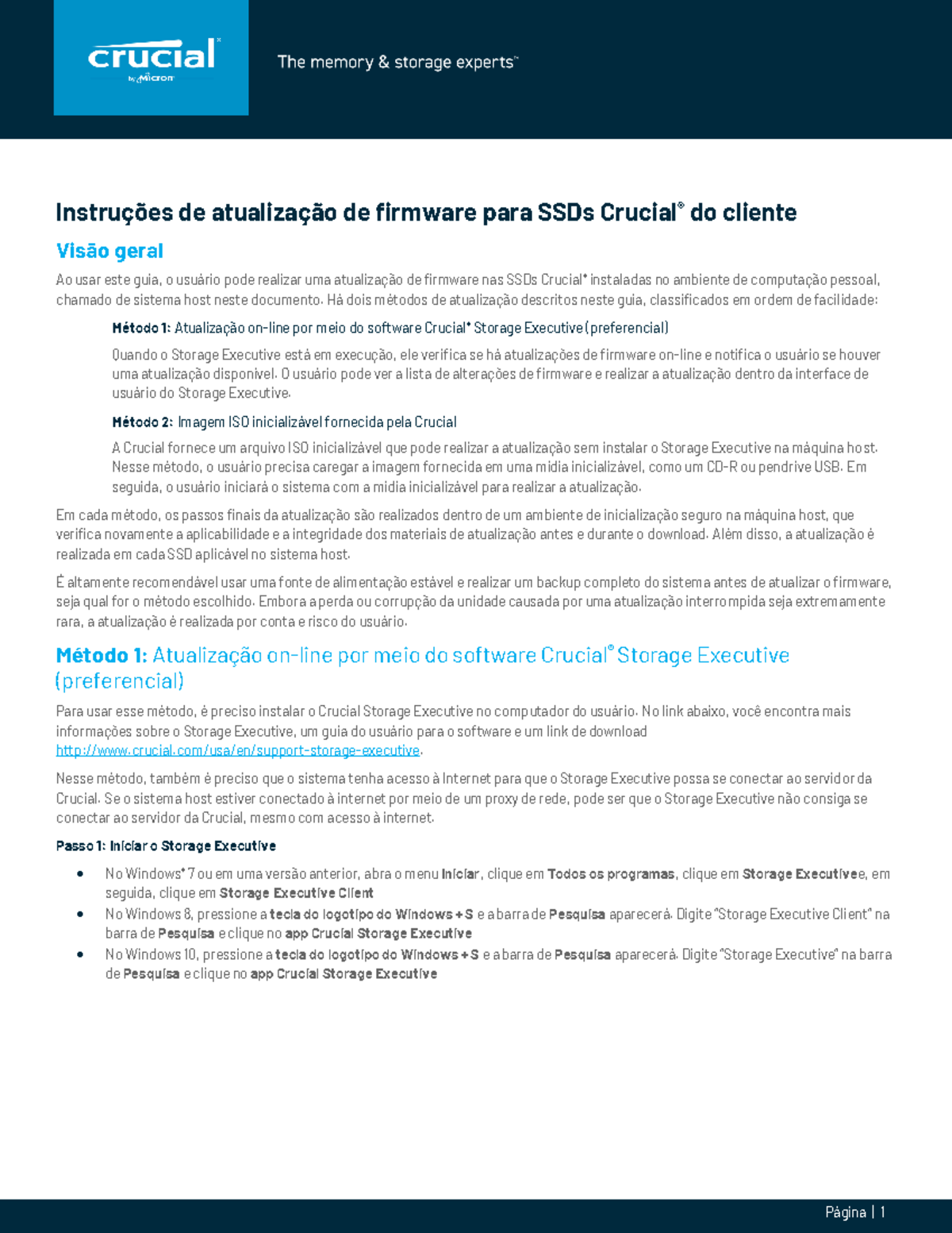 Crucial firmware update all ptbr - Instruções de atualização de ...