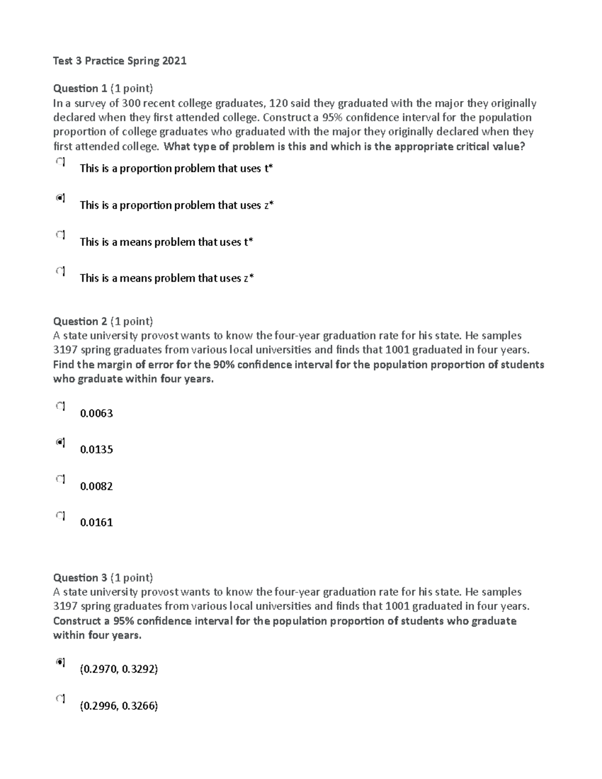 Test 3 Practice Test 3 Practice Spring 2021 Question 1 1 Point In A test-3-practice-test-3-practice-spring-2021-question-1-1-point-in-a