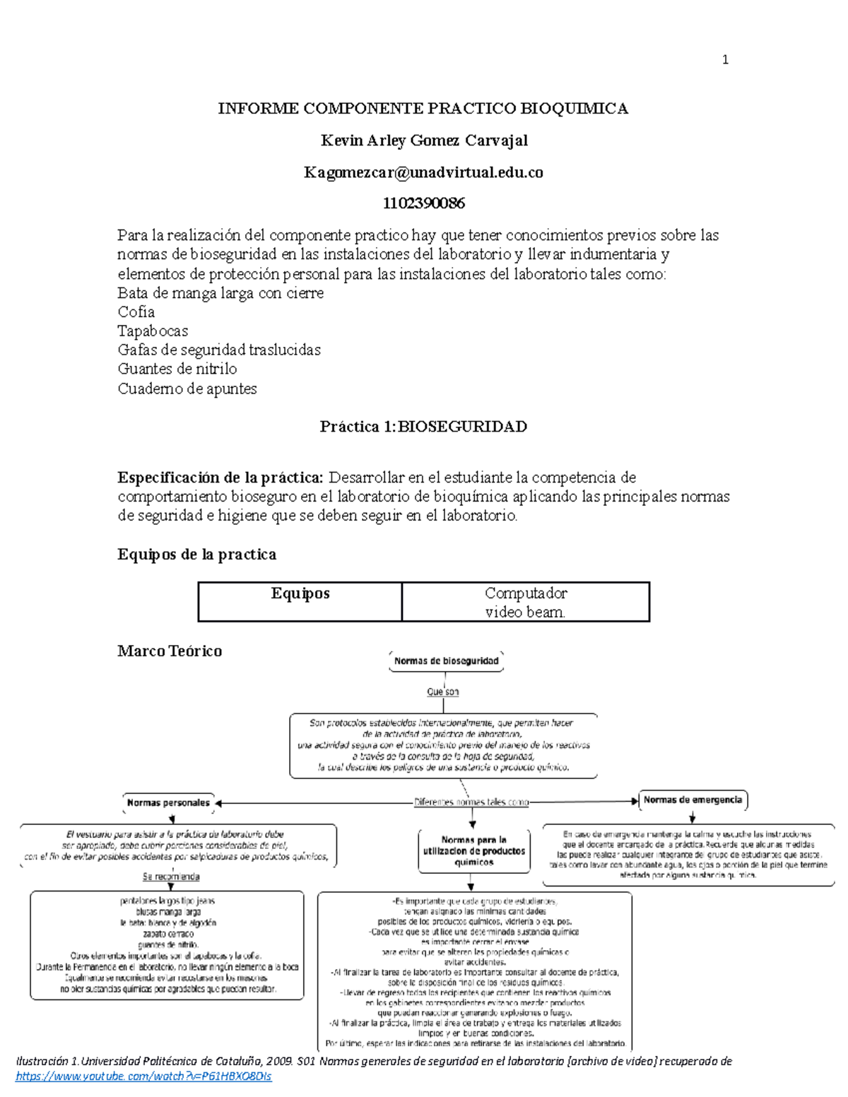 Informe componente practico Bioquimica - INFORME COMPONENTE PRACTICO BIOQUIMICA Kevin Arley ...