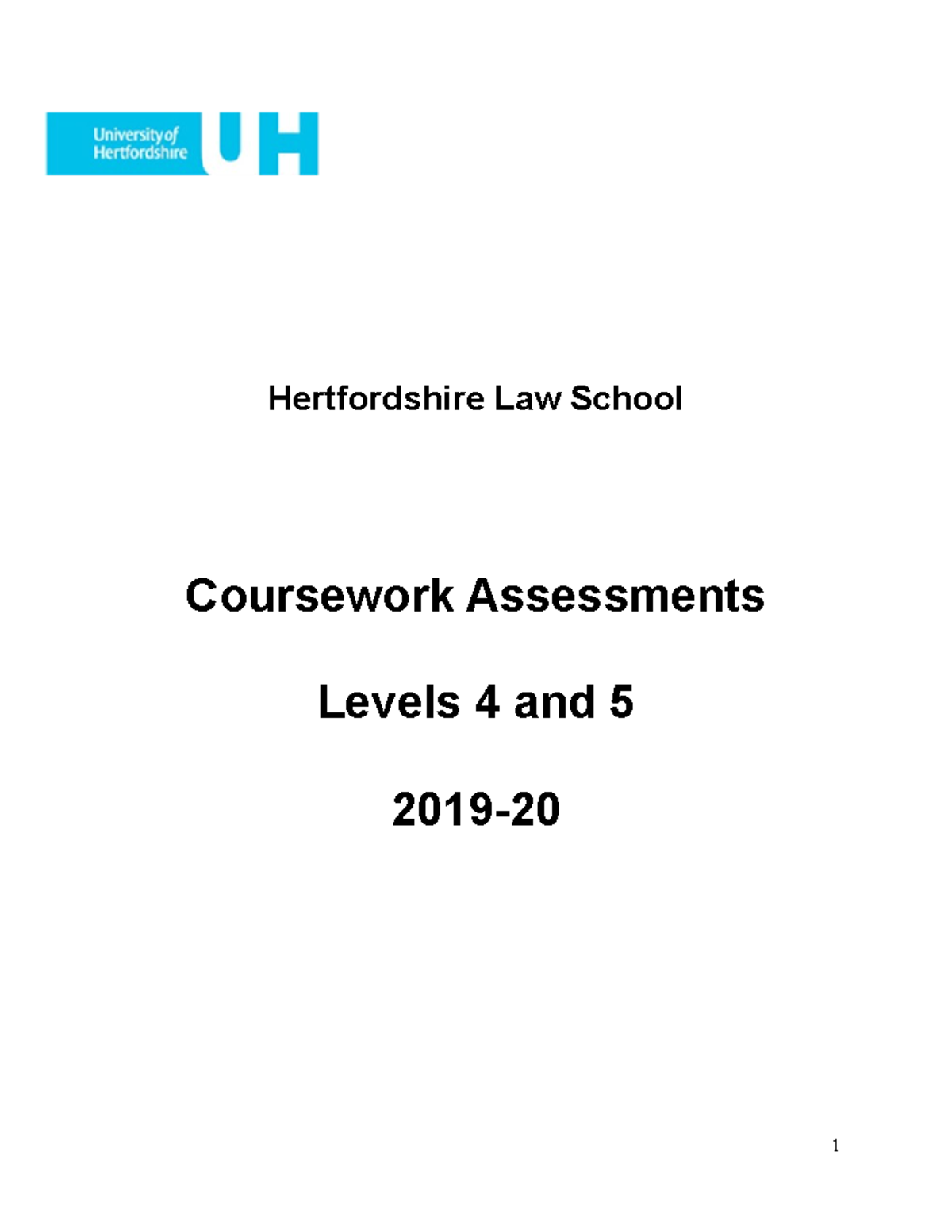 Levels 4 & 5 Assessment Template 2019-20 - Hertfordshire Law School ...