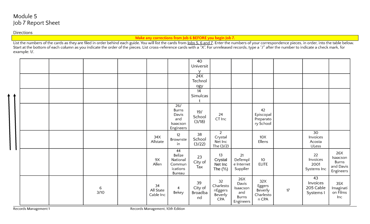 Job 7 Report Sheet - Module 5 Job 7 Report Sheet Directions Make any ...
