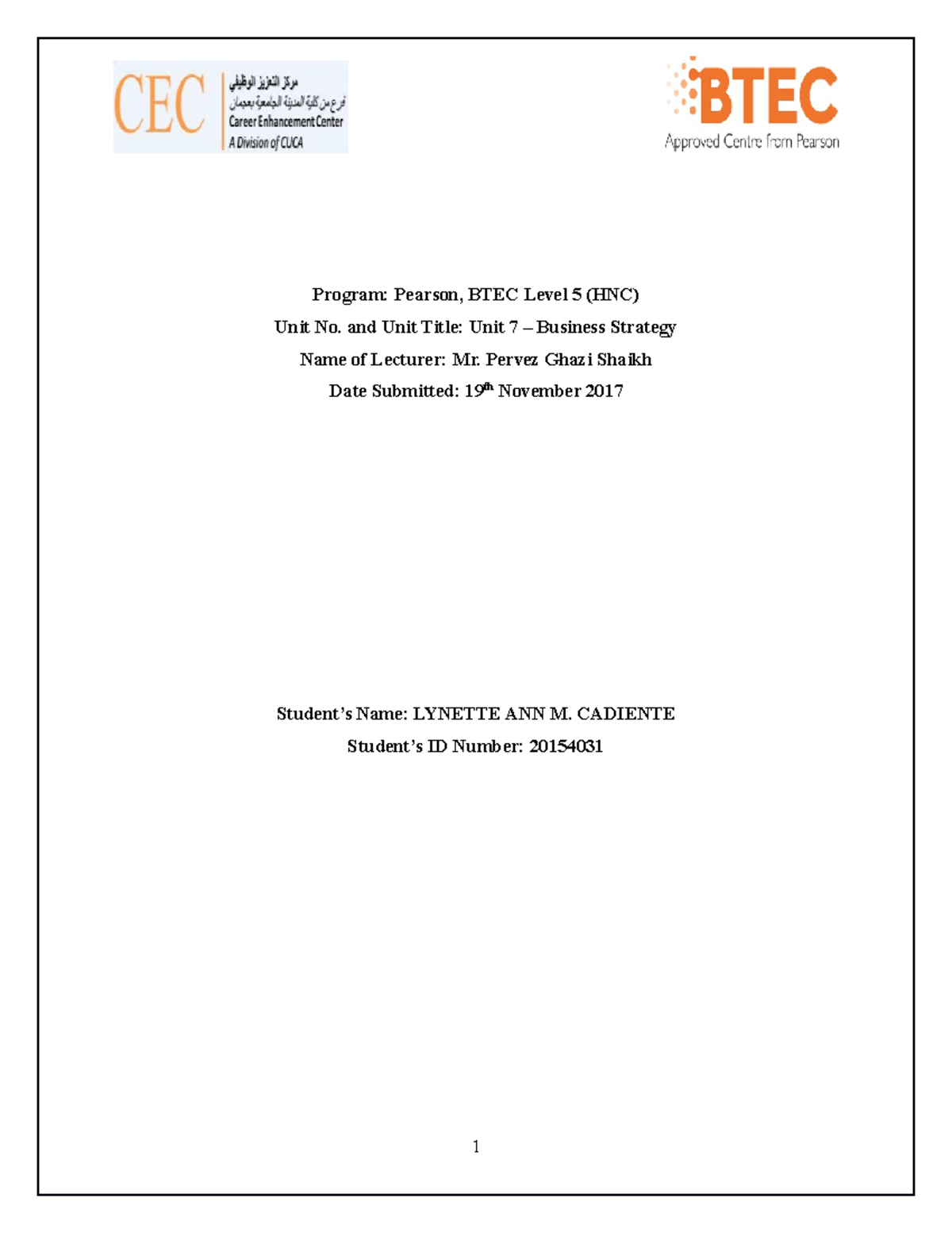 Unit 7 - Business Strategy Work breakdown structure (WBS) - Principles ...