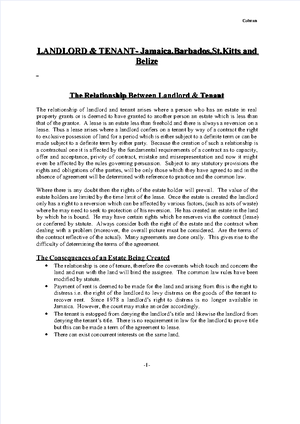 Types of tenancies - TYPES OF TENANCIES Tenancy at Will A tenancy at ...