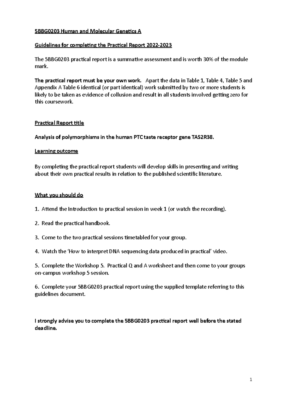 5BBG0203 Guidelines for completing Practical Report 2022-2023 ...