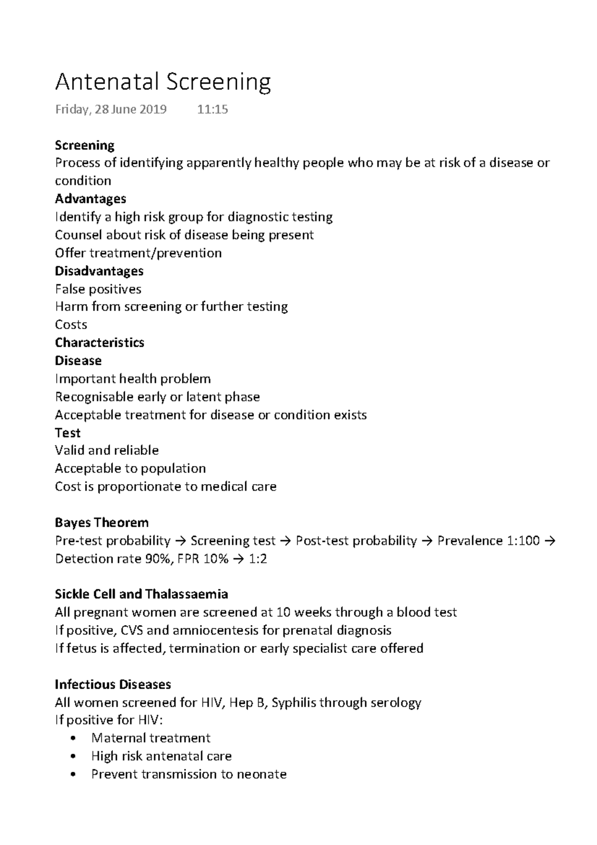 Antenatal Screening - Screening Process of identifying apparently ...