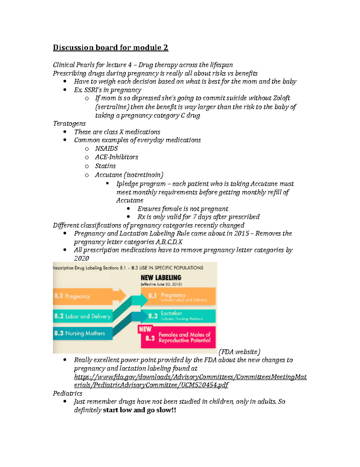 Clinical Pearls Module 2 - Discussion board for module 2 Clinical ...