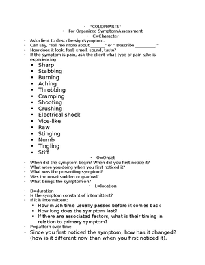 Head to toe outline - Notes - Head to Toe Physical Assessment Stop ...
