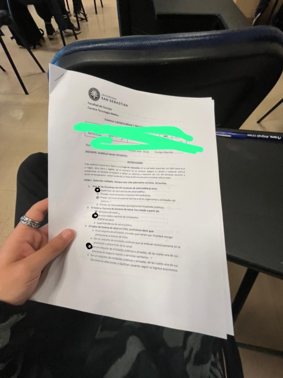 Certamen 1 2024 - O ####### g ⑳ X X ⑨ ⑨ ⑨ ① # X ⑨ - > soo en caso de salpicadura O X ⑨ X ⑧ - Studocu