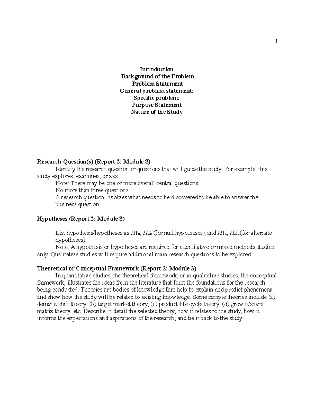 Research Report Template - Business law - JKUAT - Studocu