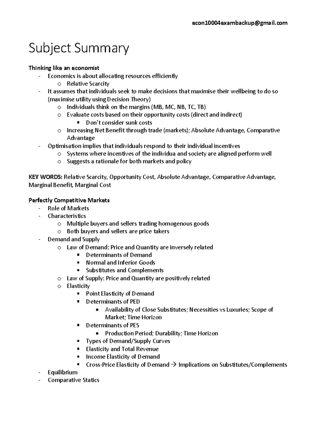 Econ10004 Summary Warning Tt Undefined Function 32 Warning Tt Undefined Function 32