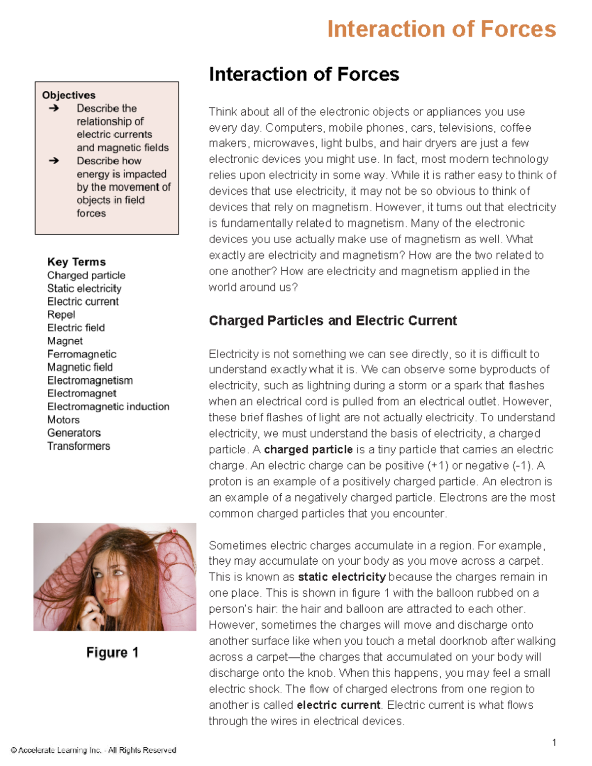 Interactive+Forces-Reading copy - Interaction of Forces Think about all of the electronic ...